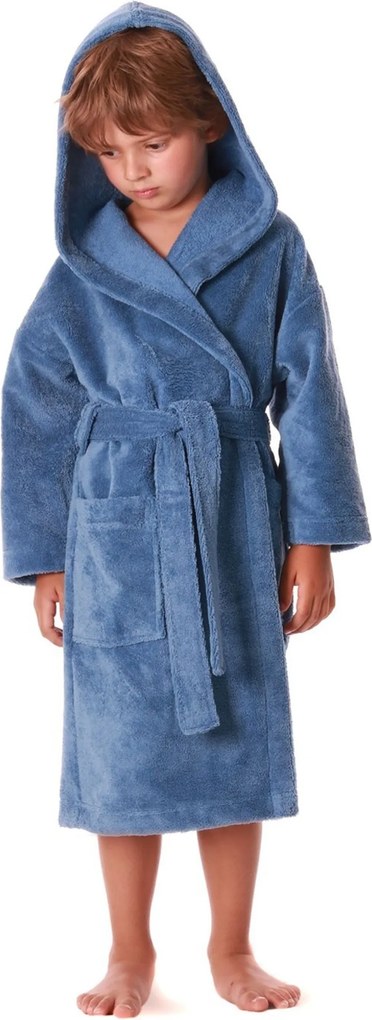 Dětský Župan Tampa s kapucí denim - 116