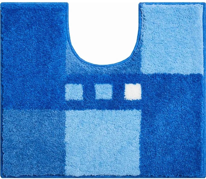 LineaDue MERKUR WC předložka s výřezem modrá 50x60 cm