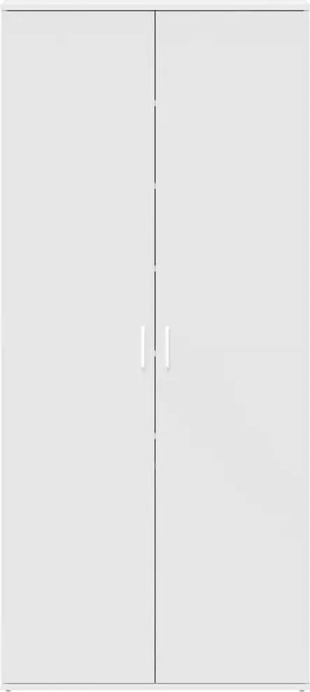 Skříň na obuv 80 x 39 x 178 cm Kompozitní dřevo Bílá 3333866