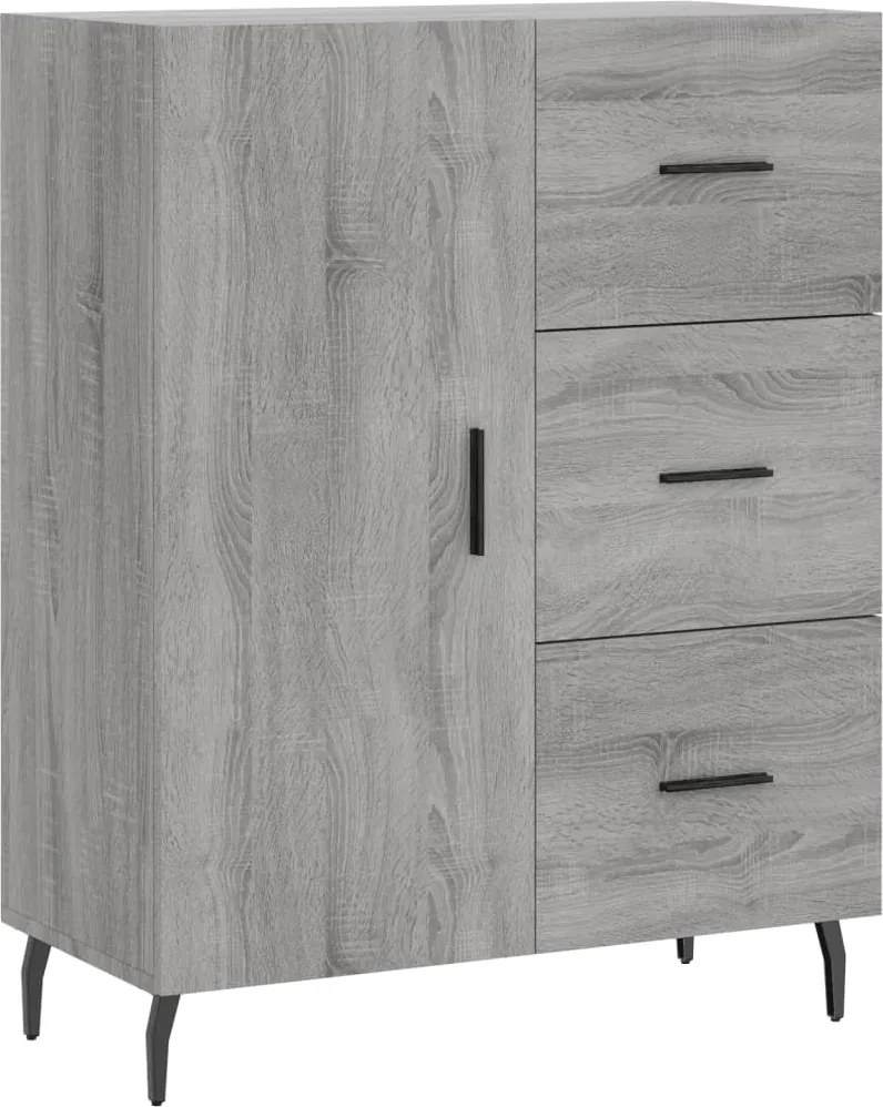 Skříň highboard šedá sonoma 69,5 x 34 x 180 cm kompozitní dřevo 3189467