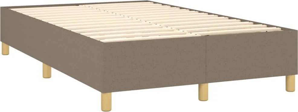 Box spring postel s matrací taupe 120x200 cm textil 3142645