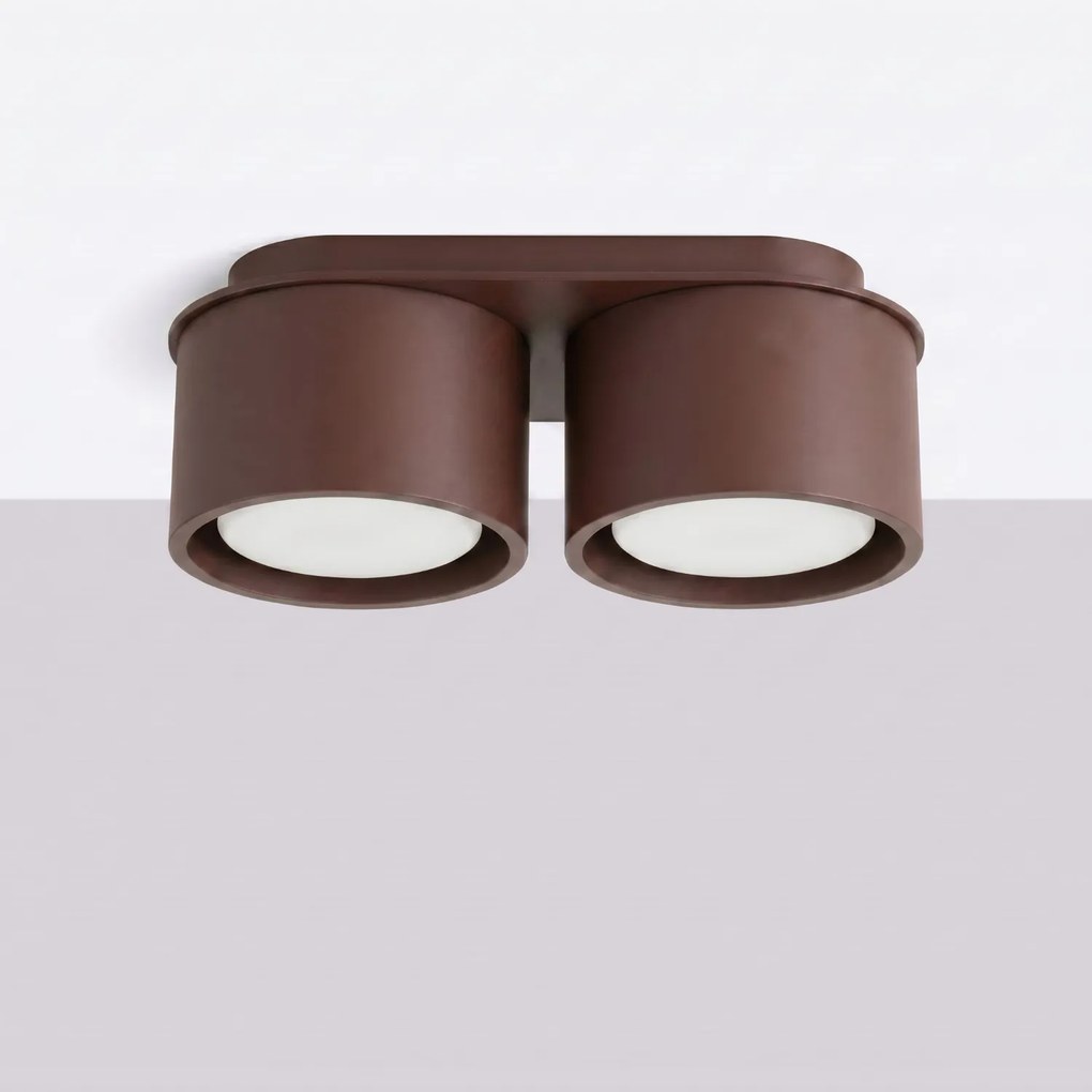 Sollux Lighting Stropní svítidlo MODO 2 hnědé GX53