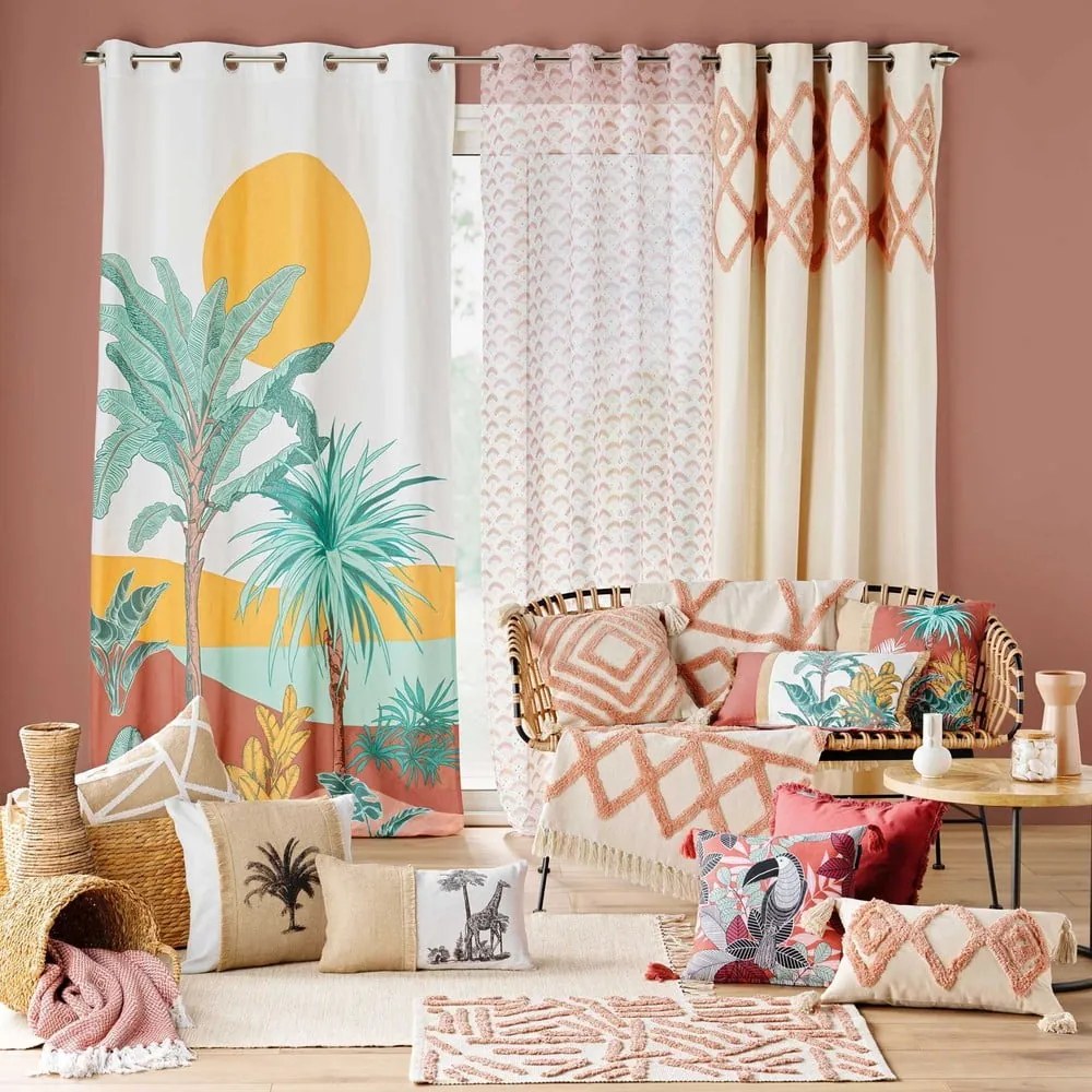 Dekorační polštář s příměsí juty 45x45 cm Rico – douceur d'intérieur