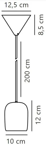 Nordlux - Lustr na lanku NOTTI 1xE27/25W/230V černá