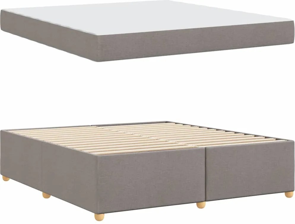 Rám postele Taupe 180 x 200 cm textil 3399374
