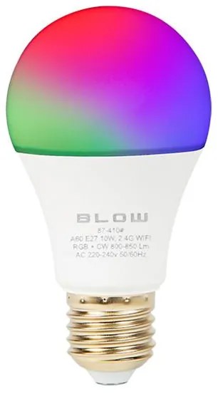 Smart LED žárovka E27 10W RGBW BLOW WiFi Tuya
