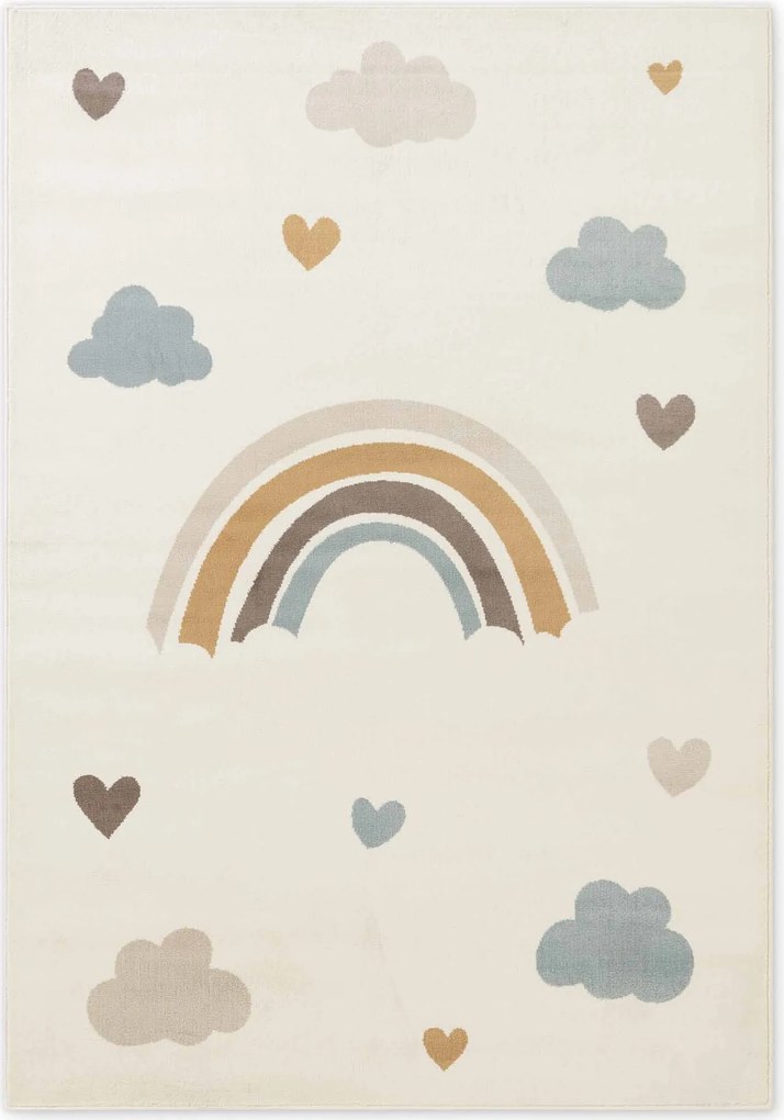 Hanse Home, Dětský koberec Adventures 106418 Cream Multicolor, 120x170, vícebarevná, dětský pokoj