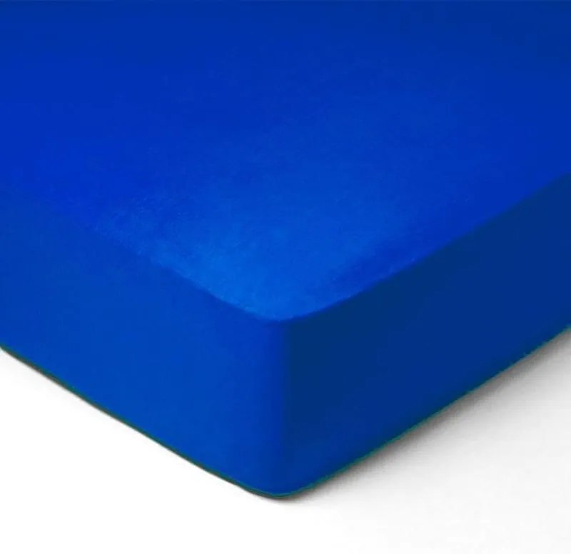 DekorTextil Jersey napínací prostěradlo tmavě modré ROZMĚR: (š/d/v) 180 x 200 x 20 cm