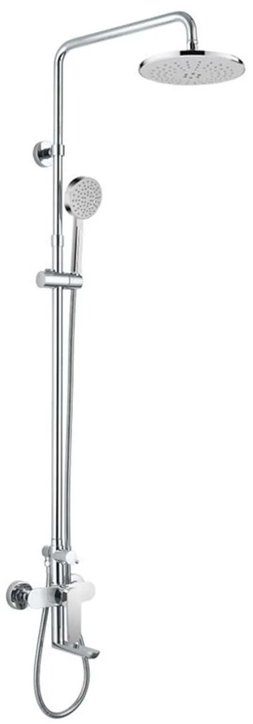 Mereo - Sprchový set s vanovou baterií, průměr 22 cm, chrom CBE60101SAM