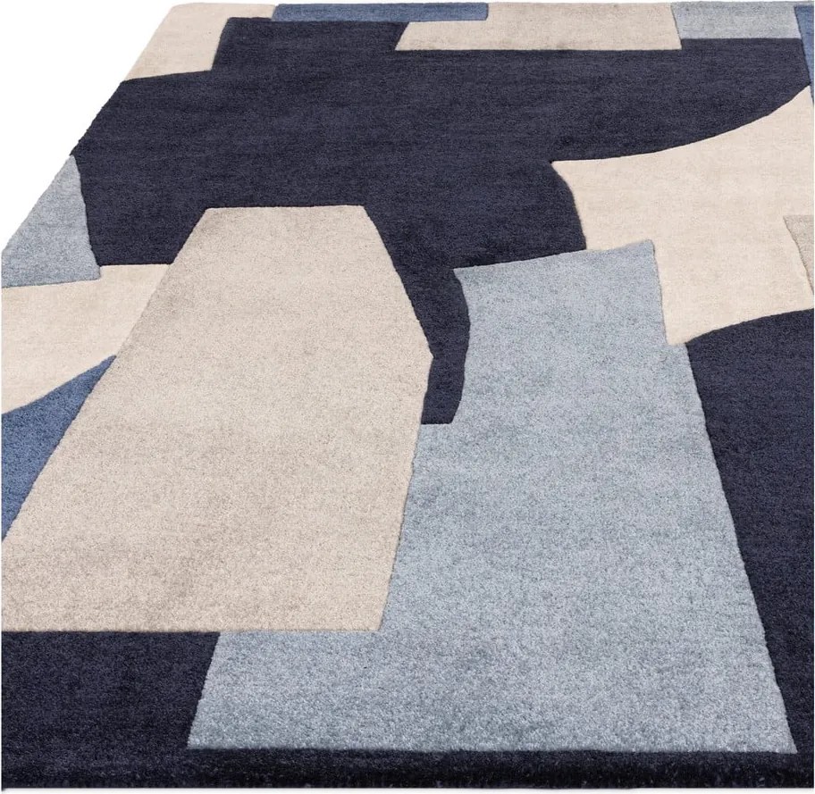 Modrý ručně tkaný koberec z recyklovaných vláken 200x290 cm Romy – Asiatic Carpets