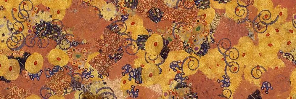 Obraz abstrakce inspirovaná G. Klimtem Varianta: 120x40