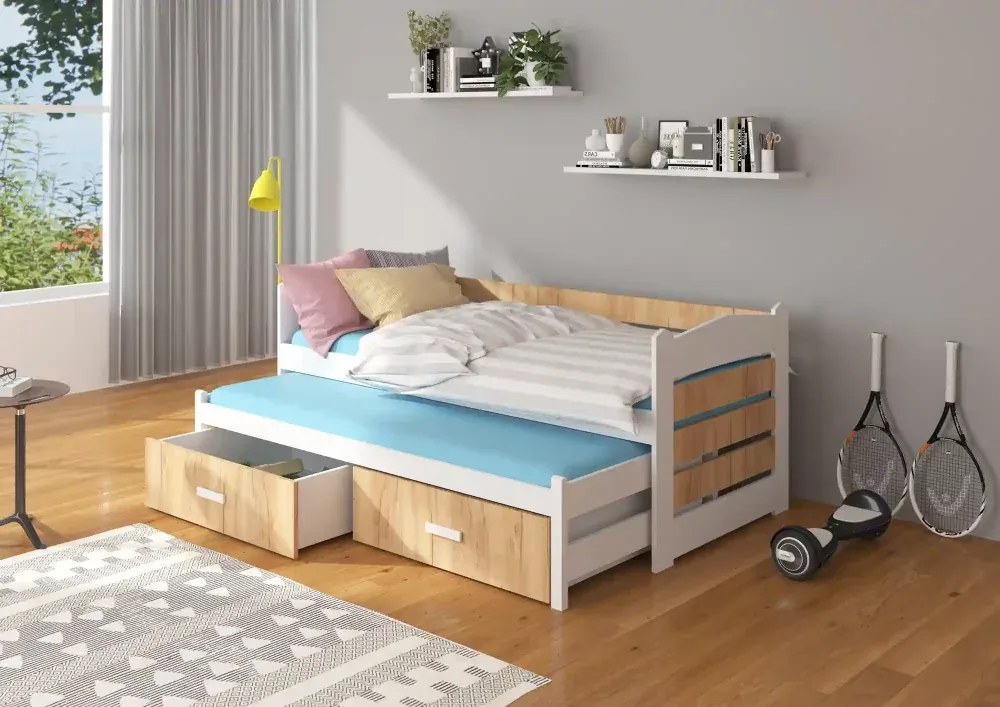 Postel dvojitá s matracemi TIARRO 180x80
