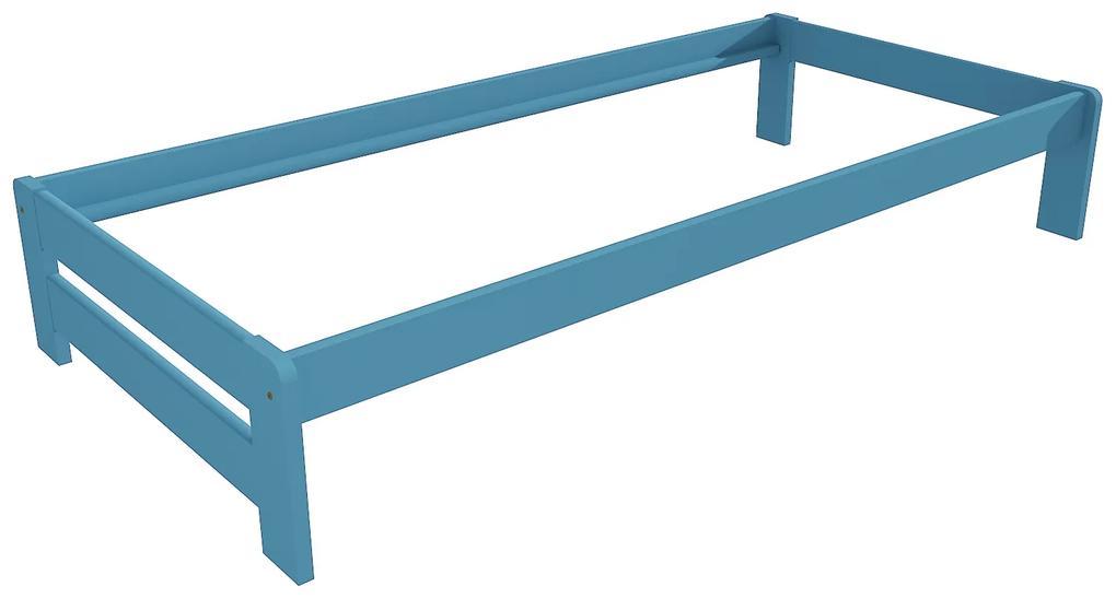 Vomaks Jednolůžková postel VMK004B Rozměr: 100 x 200 cm, Barva: barva modrá