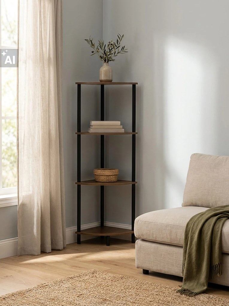 Sinsay - Corner shelf - černá