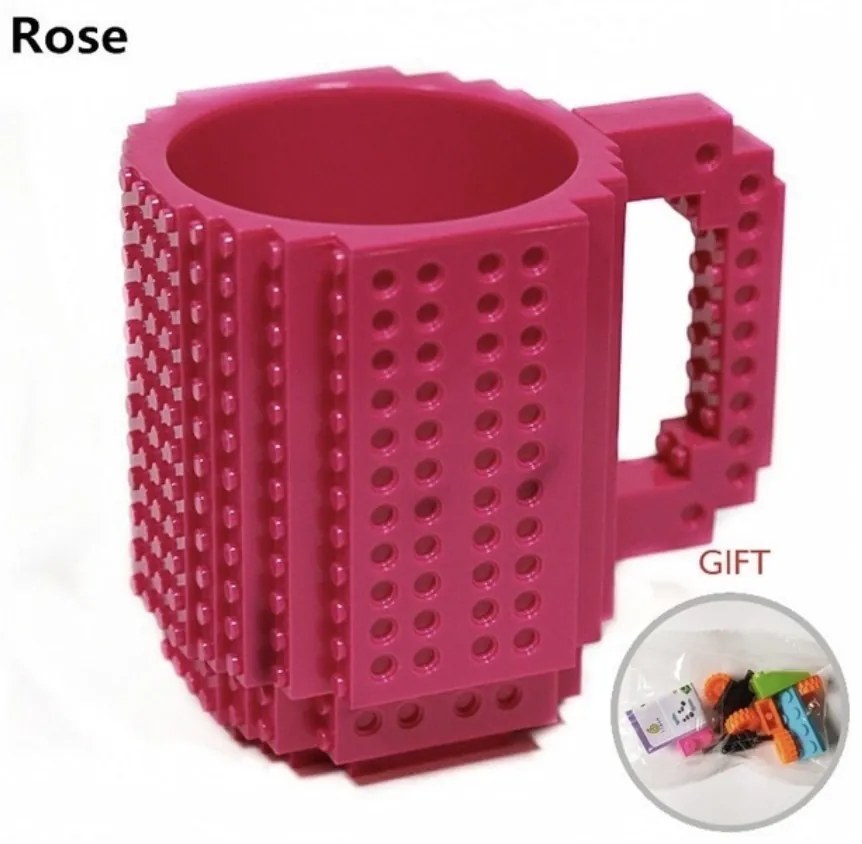 Stavebnicový hrnek LEGO Barevná varianta: Rose Red