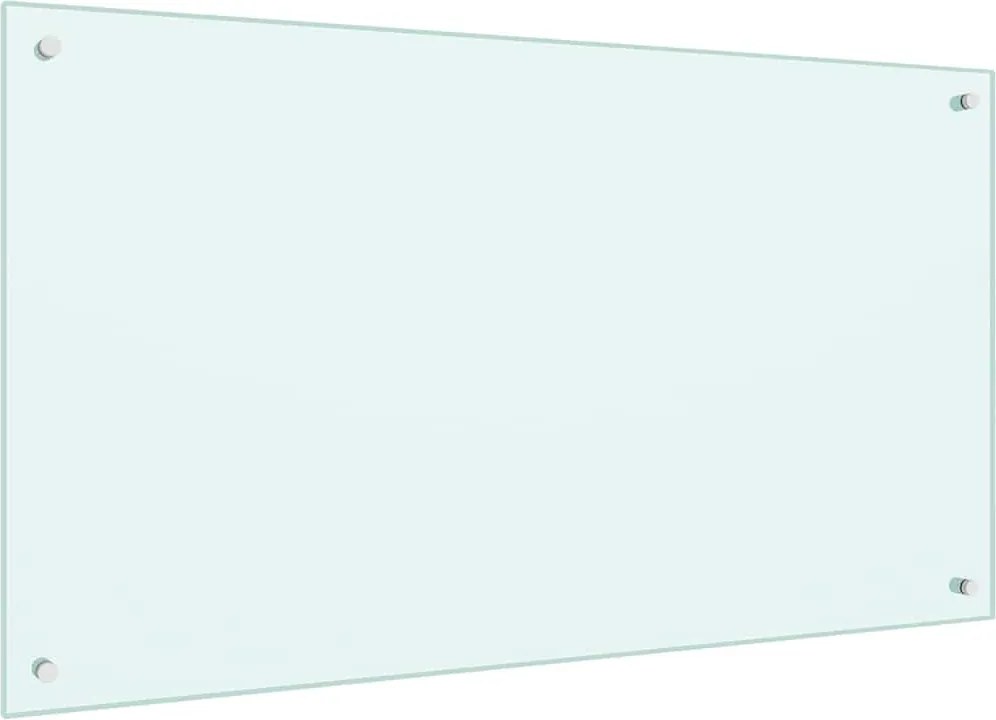 Kuchyňský panel mléčný 100 x 60 cm tvrzené sklo 249462