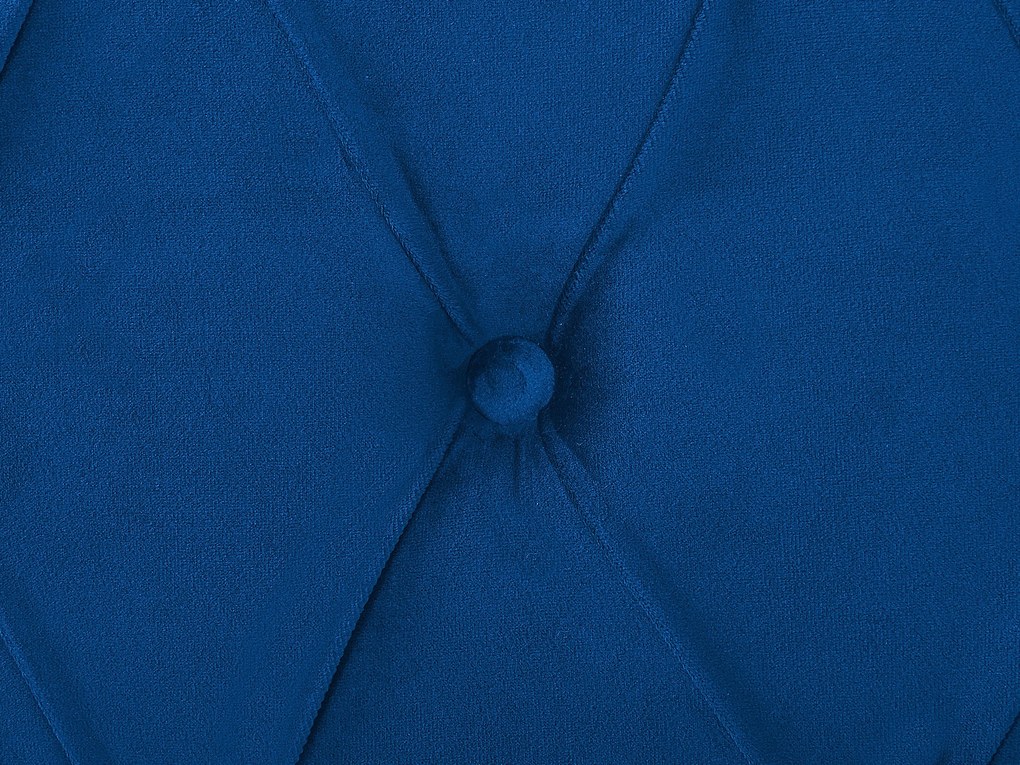 Postel modrá sametová 180x200 cm AVALLON Beliani