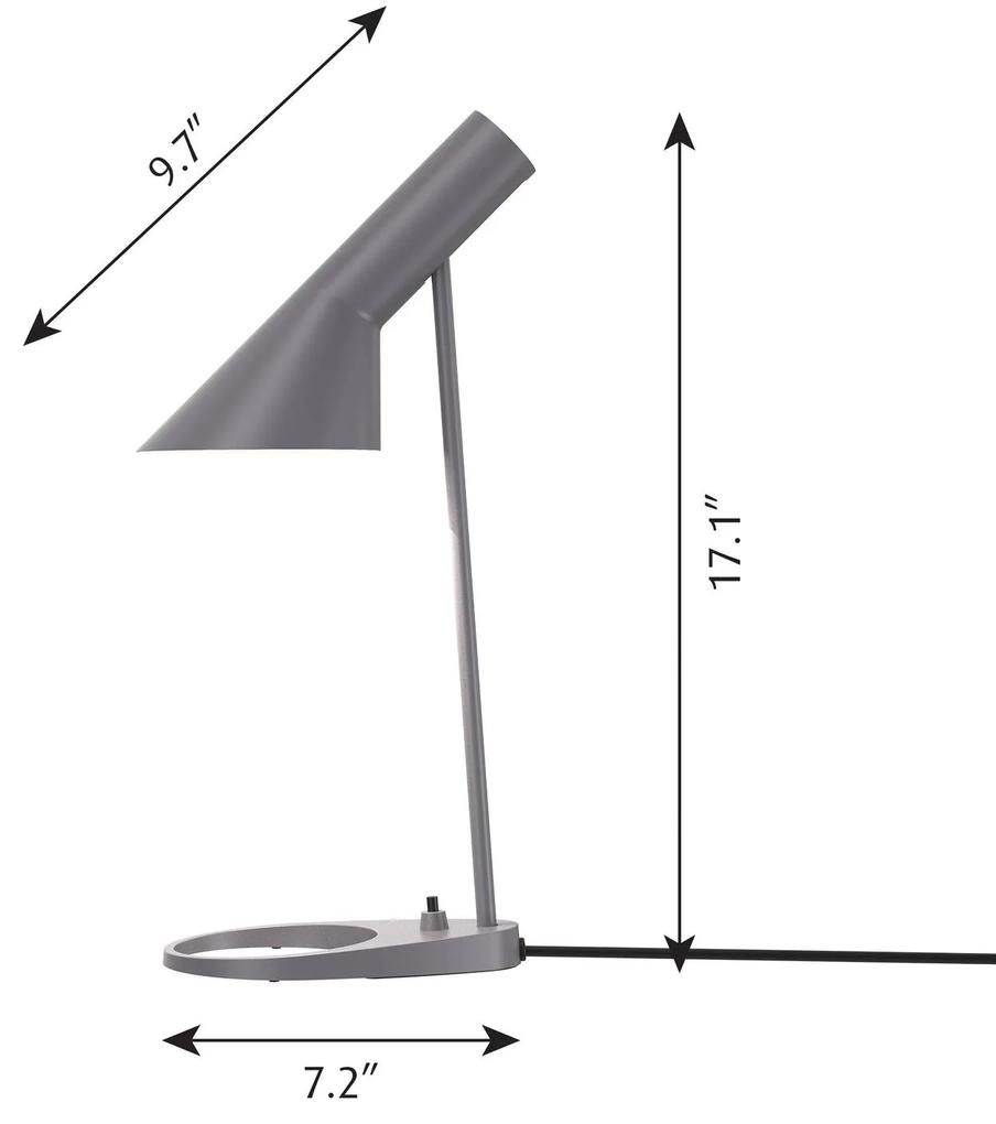 Louis Poulsen AJ Mini stolní lampa, tmavě šedá