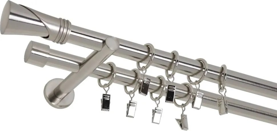 URBÁNEK Garnýže kovové OP pr.19 mm DUO nerez Vivaldi - 160 cm, standard