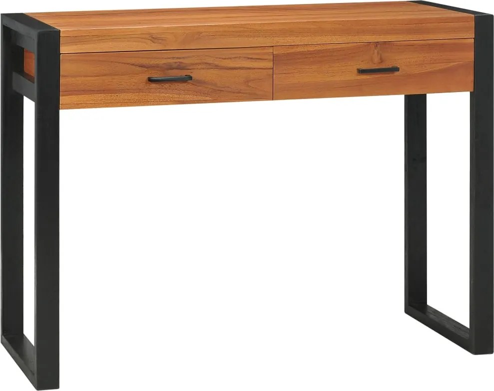 Psací stůl se 2 zásuvkami 100 x 40 x 75 cm teakové dřevo 325268
