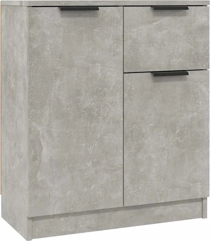 Příborníky 2 ks betonově šedé 60 x 30 x 70 cm kompozitní dřevo 3115815