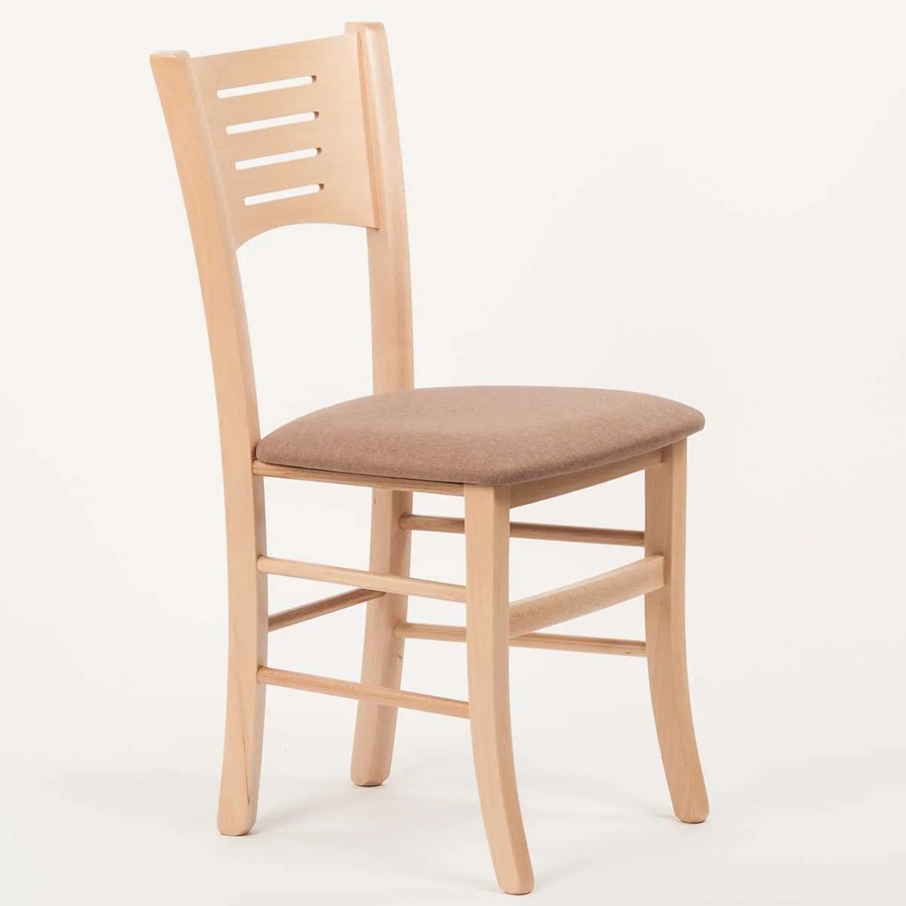 Stima Židle ATALA s čalouněným sedákem olše LUX bordo 15