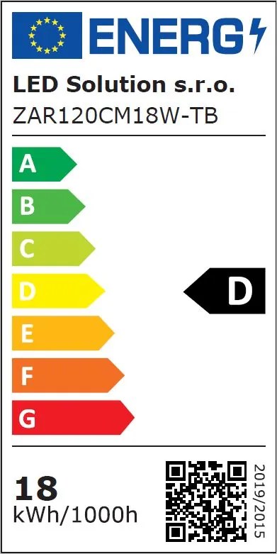 LED Solution LED zářivka 120cm 18W 140lm/W Premium Barva světla: Teplá bílá ZAR120CM18W-TB