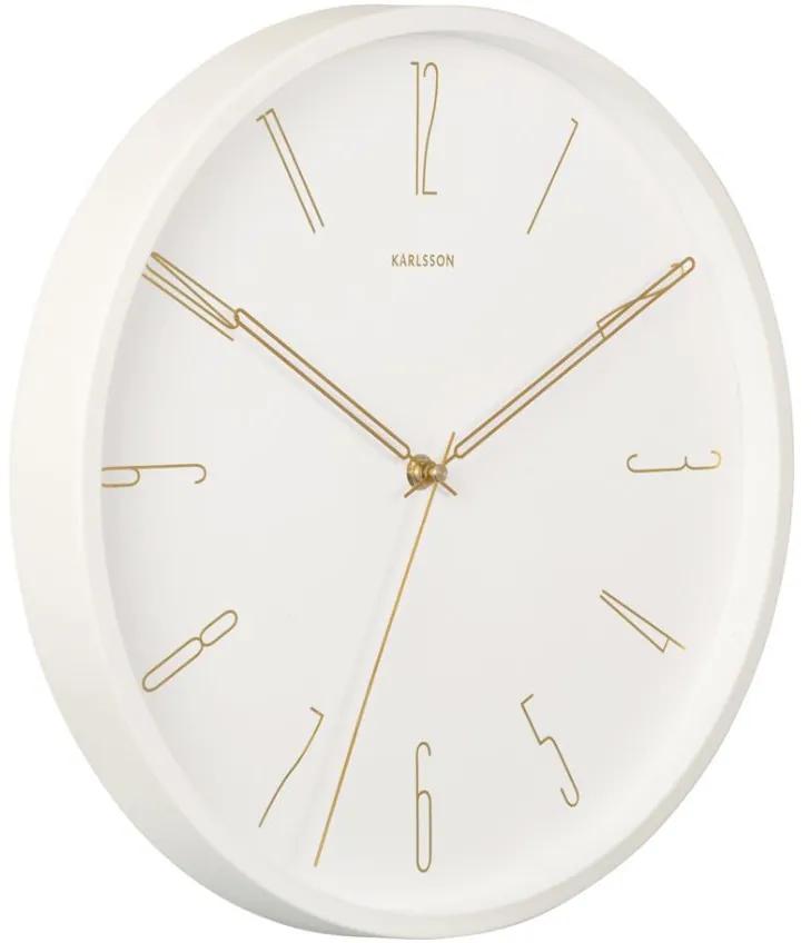 OnaDnes -20% Time for home Bílé kovové nástěnné hodiny Saeli 35 cm