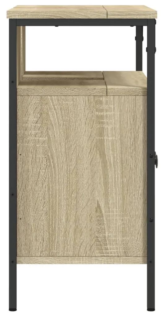 Koupelnová skříňka pod umyvadlo dub sonoma 60x30x60 cm kompozit - Default Title