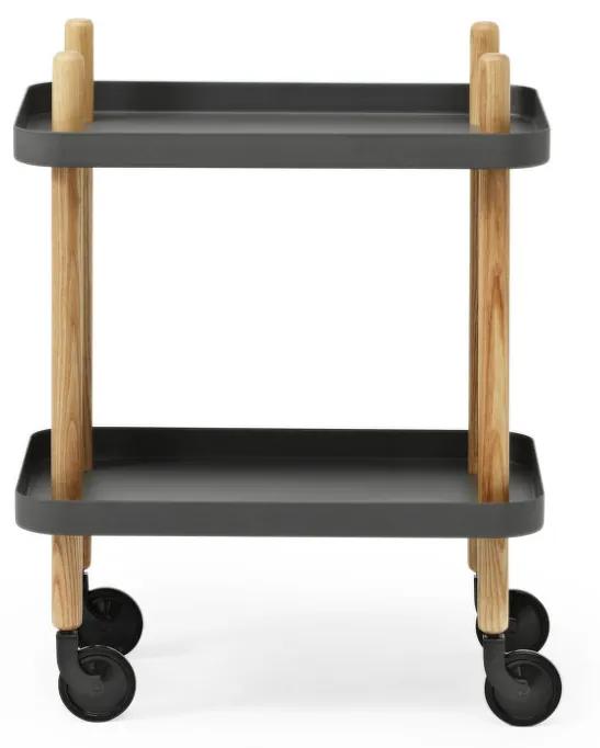 Normann Copenhagen Servírovací stolek Block Table, dark grey