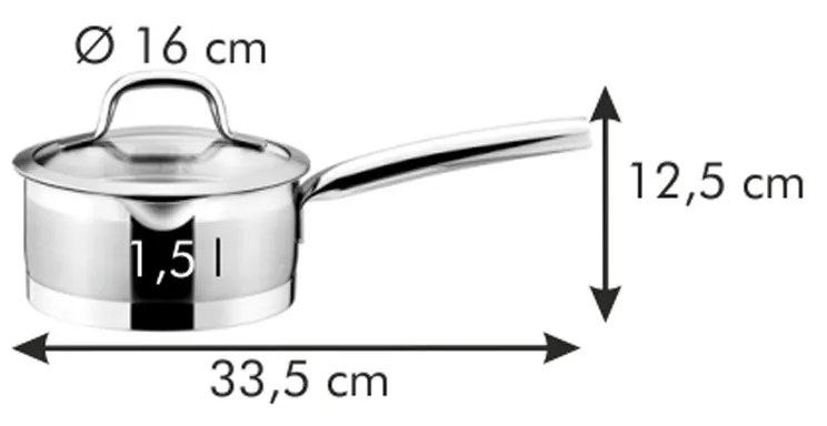 TESCOMA Rendlík PRESIDENT s cedicí poklicí ø 16 cm, 1,5 l