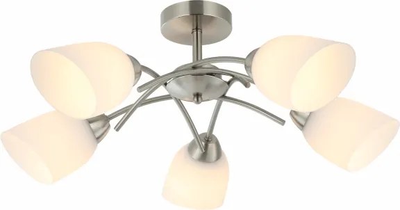 Přisazený lustr DONNA 5xE27/60W/230V nikl