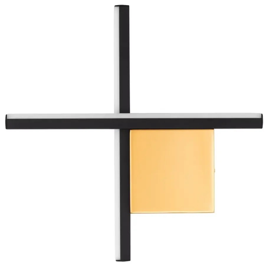 Designové nástěnné svítidlo Cross 30 zlatá