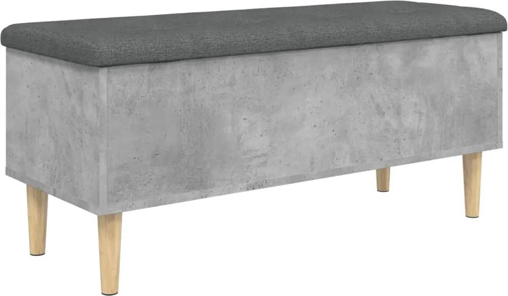 vidaXL Úložná lavice 102 x 42 x 46 cm kompozitní dřevo [835085] Barva: kouřový dub