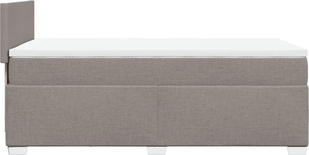 Box spring postel s matrací taupe 90x190 cm textil 3285740