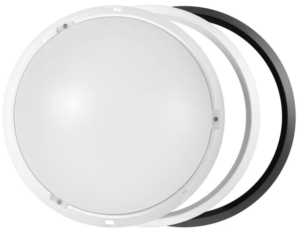 EMOS Bíléčerné LED stropnínástěnné svítidlo 14W IP54 Barva světla Teplá bílá