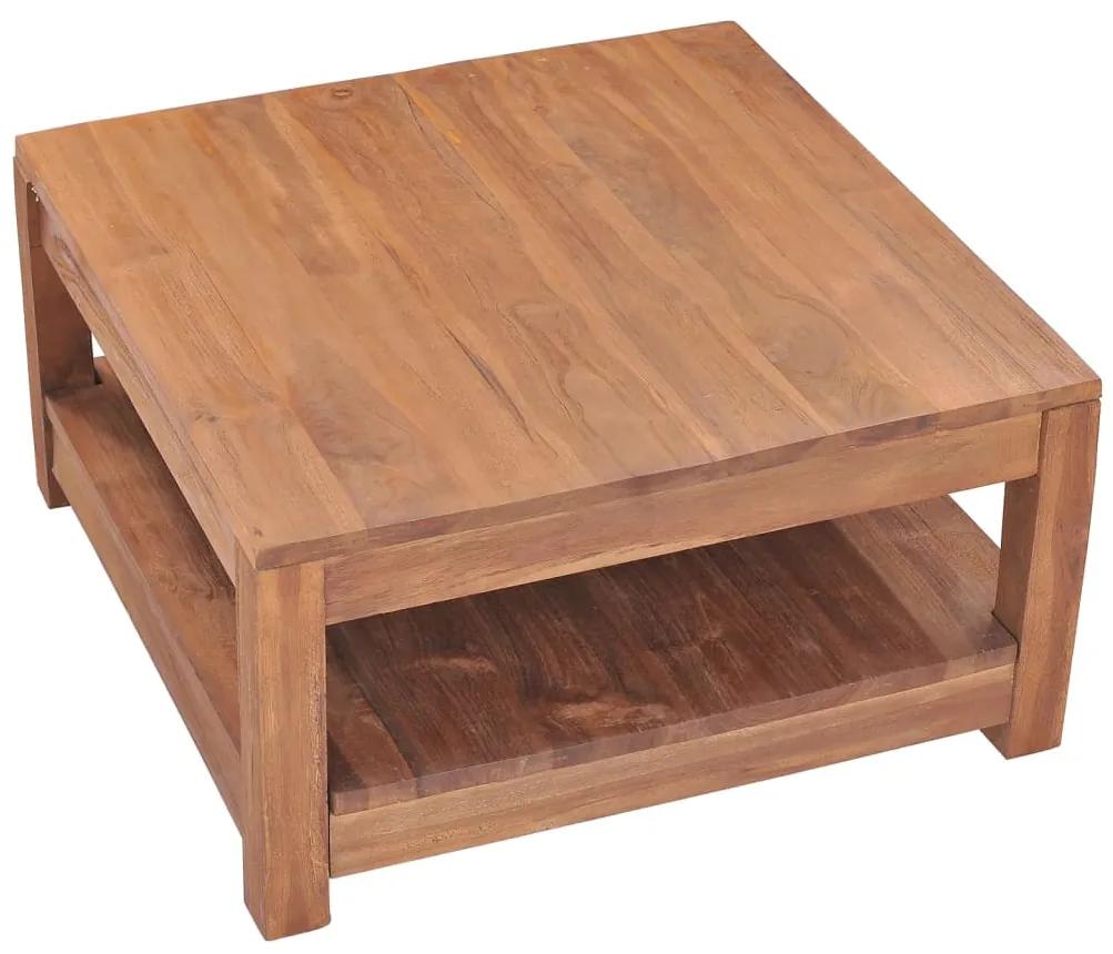 Konferenční stolek 68 x 67 x 35 cm masivní teakové dřevo - Default Title