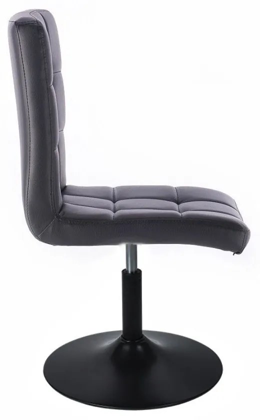 LuxuryForm DESIGN Otočná židle TOLEDO na černém talíři - černá