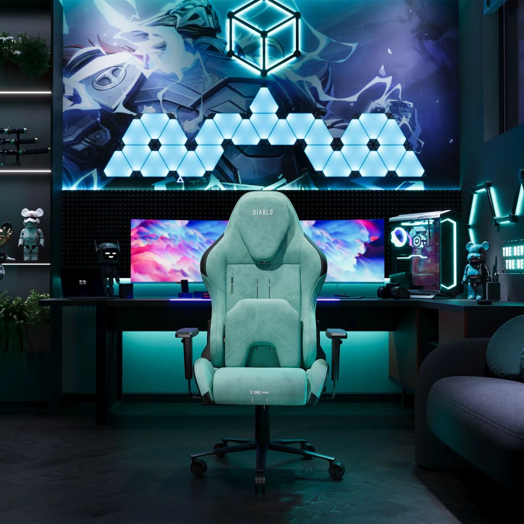 Herní židle Normal Size, mátový-černý: Diablo X-One Prime Mystic Mint