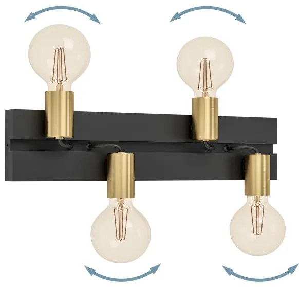 Eglo 900509 - Stropní svítidlo MACCHIONE 4xE27/10W/230V