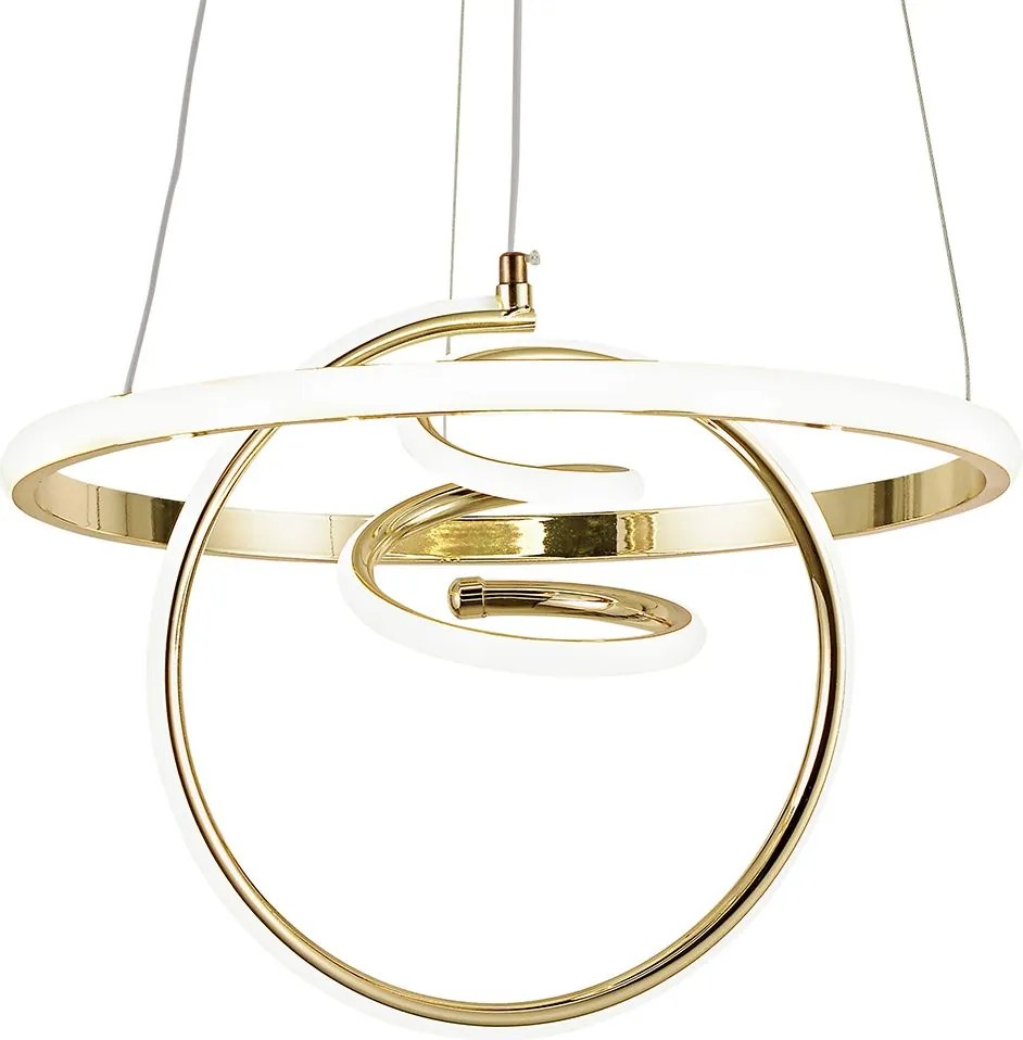 Toolight Toolight, LED závěsné svítidlo 3x20W, 4000K, G066-CP, zlatá lesklá, OSW-08699