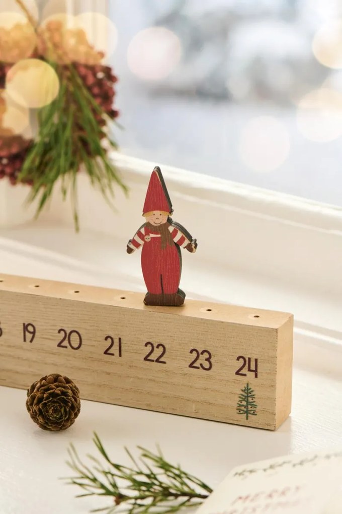Adventní kalendář Walking Santa´s Helper 50 cm Ib Laursen