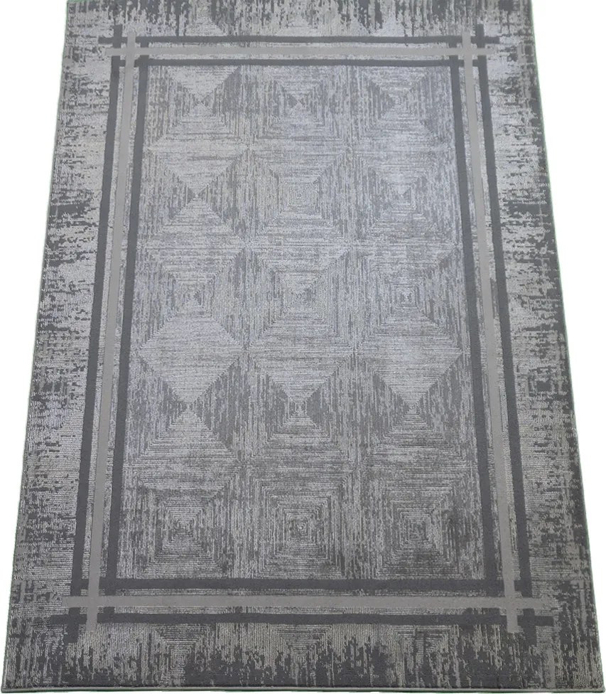 BE Koberec Allianz 6303 GREY - šedý obdélníkový Rozměr: 80x150 cm