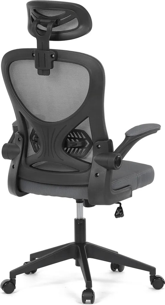 Ergonomická kancelářská židle ALEXANDRE - šedá síťovina