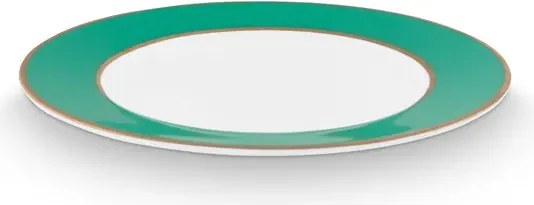 Pip Studio Pip Chique talíř ∅23cm, zelený (Porcelánový talíř Ø 23cm)