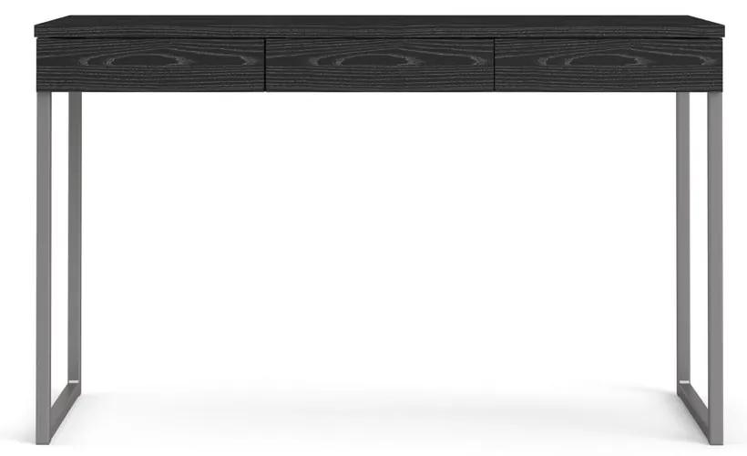 Černý pracovní stůl Tvilum Function Plus, 126 x 52 cm