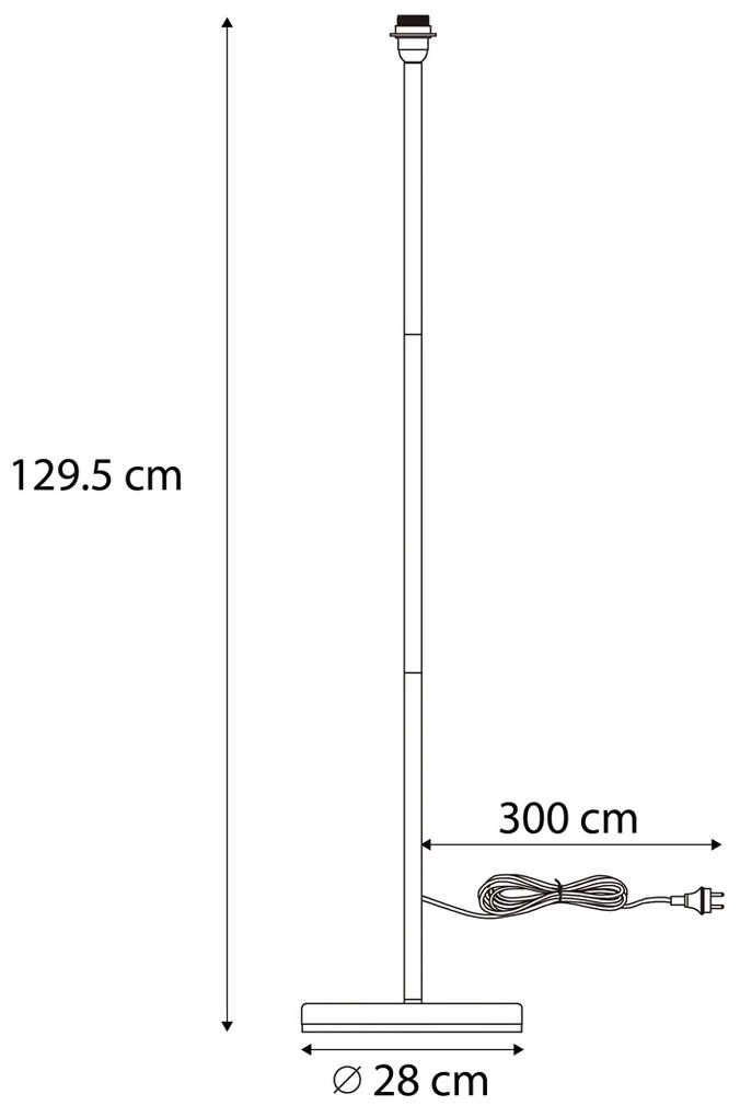 Venkovní stojací lampa bílá - Virginia Foot