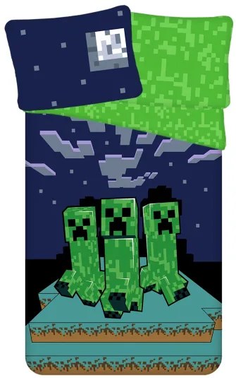 Jerry Fabrics Povlečení bavlna Minecraft Sssleep Tight 140x200, 70x90 cm