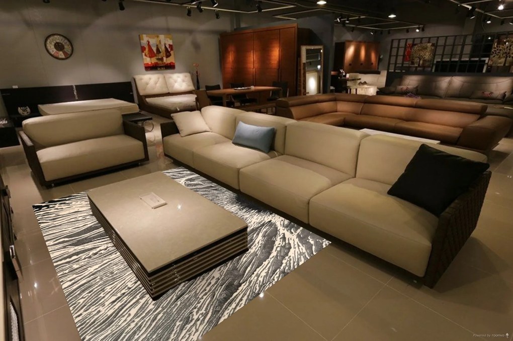 Berfin Dywany, Kusový koberec Elite 8752 Grey, 140x190, šedá, kancelář