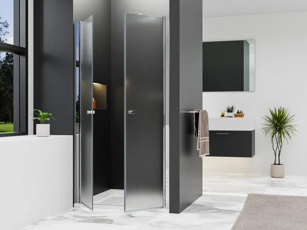 BETA Chrom 65 Grape Sprchové dveře do niky dvoukřídlé